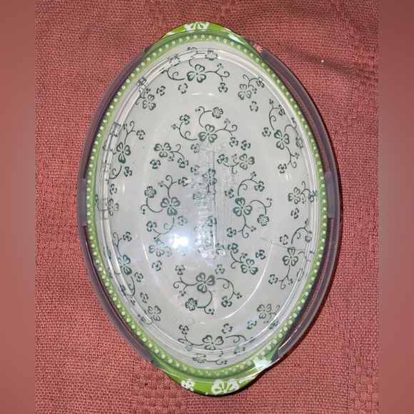 Temp-Tations | Kitchen | Temptations Green Floral Lace Ovenware | Poshmark